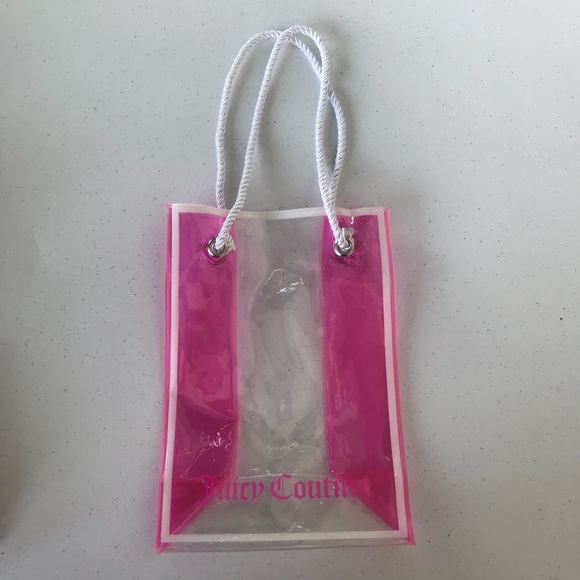 Juicy Couture | Bags | Juicy Couture Clear Transparent Pvc Bag | Poshmark